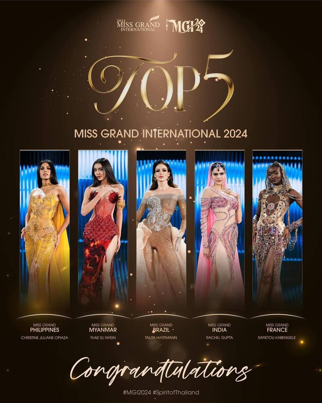 🔥 Top 5 Miss Grand International 2024 Lộ Diện: Những Gương Mặt Tỏa Sáng ...
